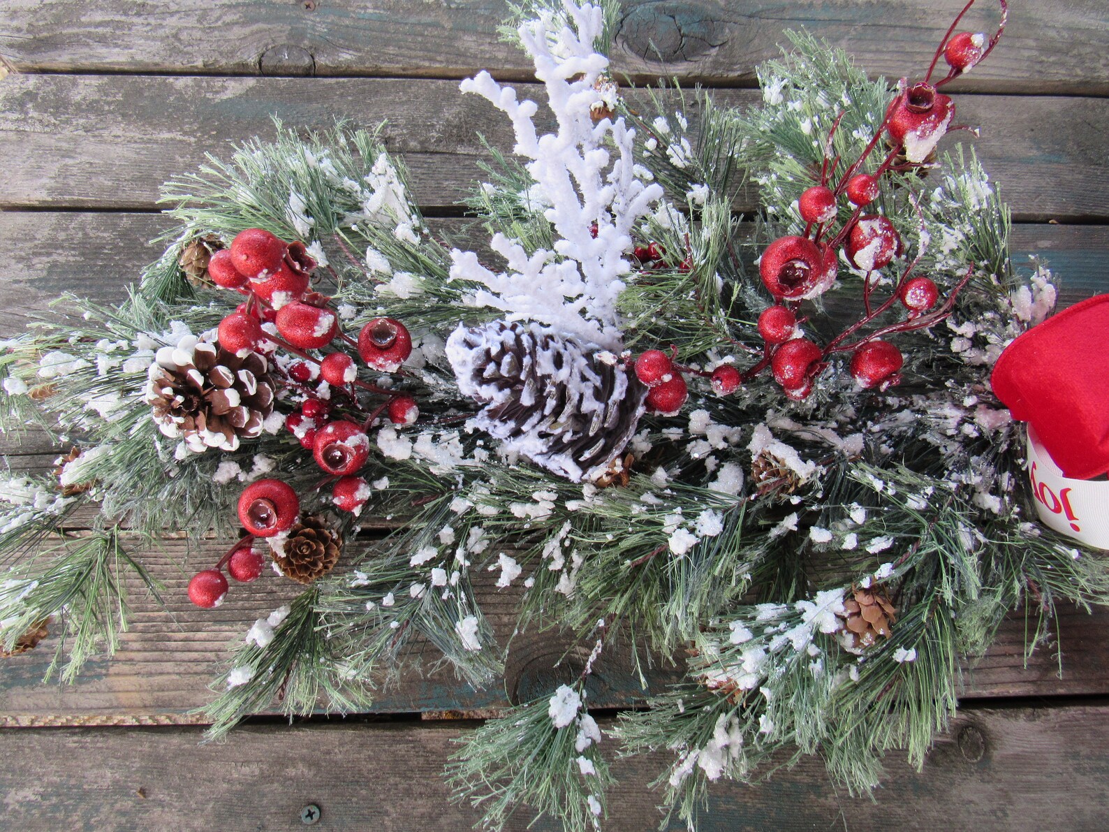 Christmas Table Decor Christmas Centerpiece Holiday Joy Table - Etsy