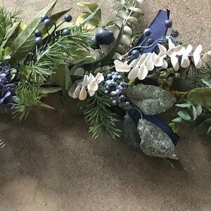 Winter Garland Winter Berry Garland Winter Eucalyptus Swag Winter ...