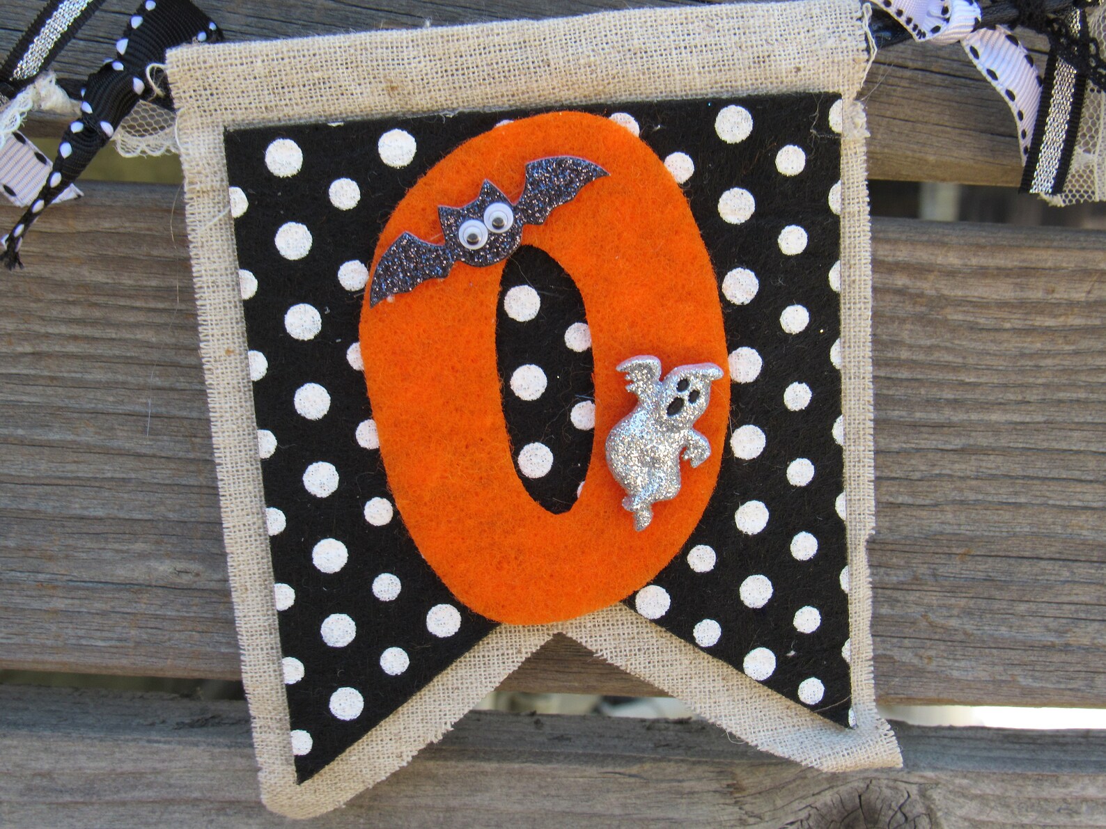 Halloween Pennant Banner Boo Garland Black Orange Ghost Boo - Etsy