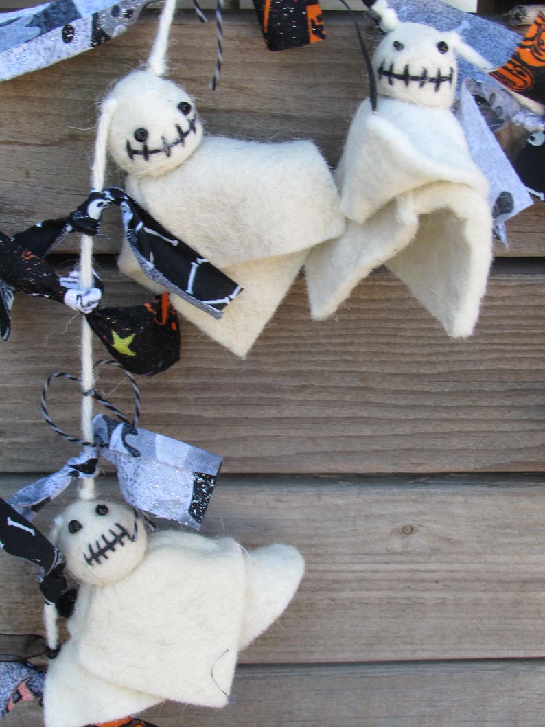 6ft Ghost Garland Halloween Garland Ghost Decor Halloween Decor Boo ...