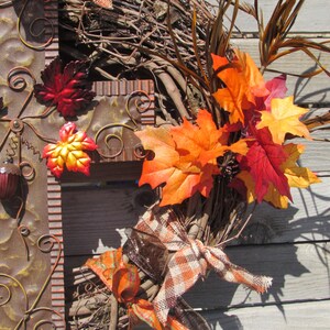 18 Religious Fall Wreath Cross Fall Wreath Fall Grapevine Cross Wreath ...