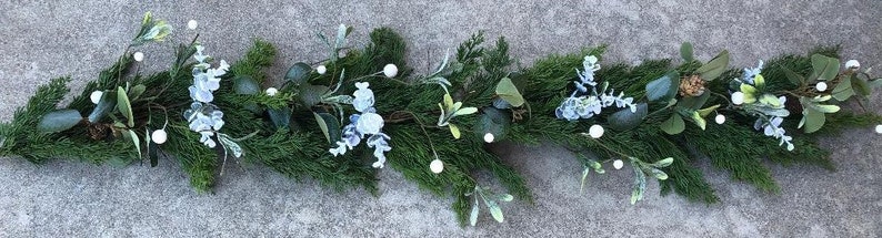 Winter Pine Greenery Winter Table Decor Winter Eucalyptus | Etsy