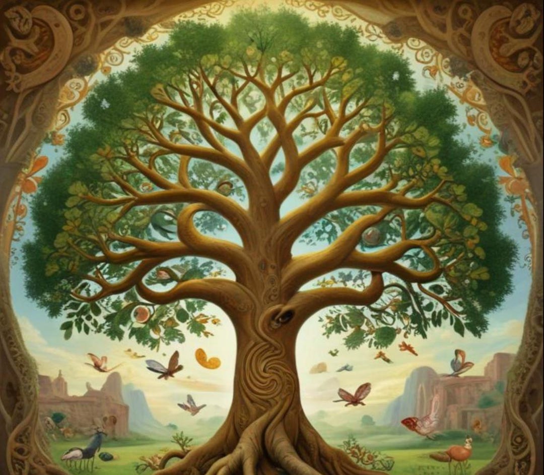Tree of Life and Phoenix Digital Art - Etsy