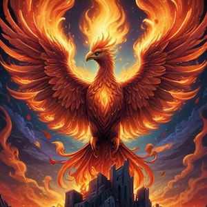 Tree of Life and Phoenix Digital Art - Etsy