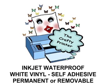 White vinyl decal | Etsy