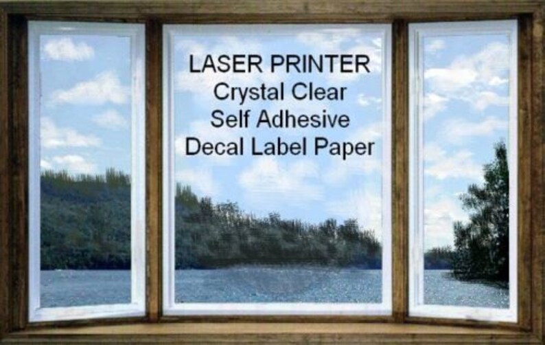 LASER PRINTER Water Resistant Polyester Decal Paper - Self Adhesive ...