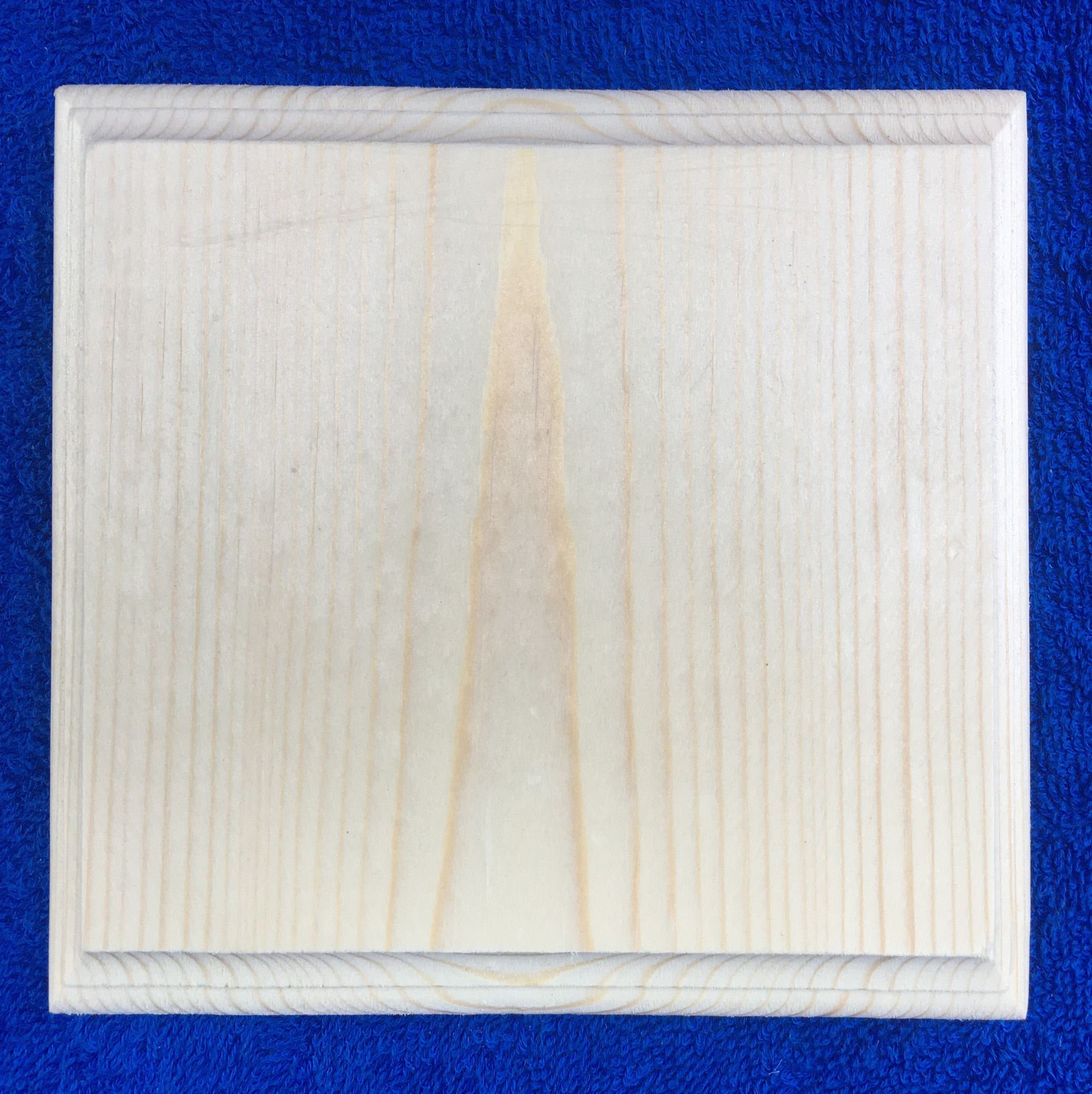 SQUARE UNFINISHED PLAQUES - Size Starts at 4”x4” and Goes up to 11.25 ...