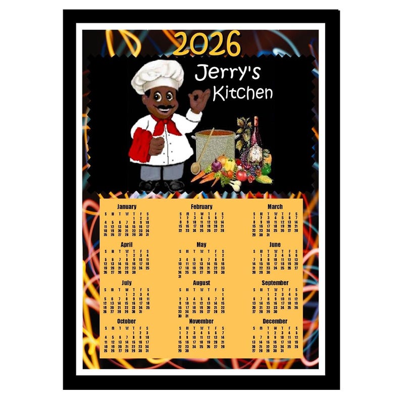 2026 Male Calendar - Etsy
