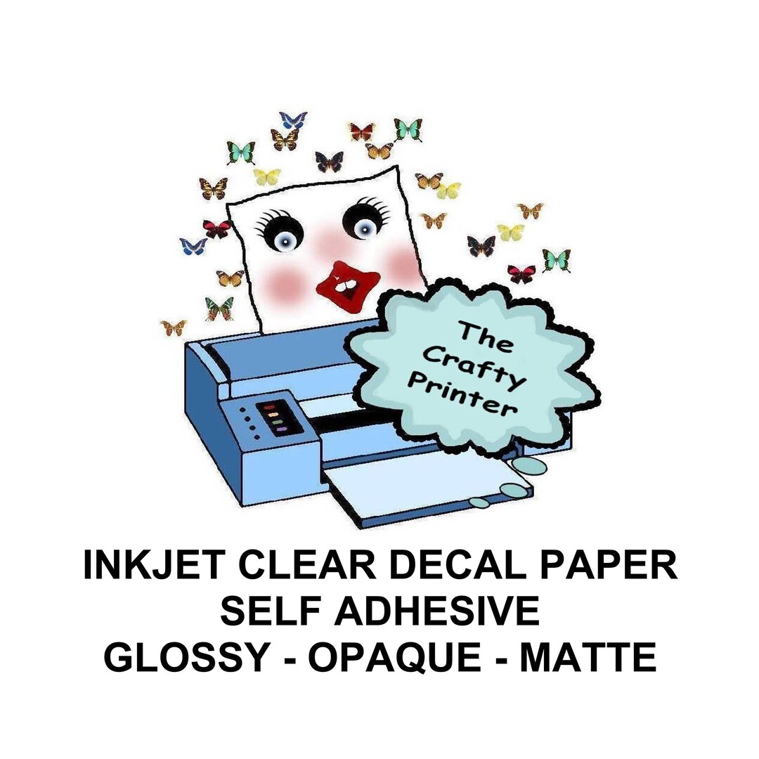 INKJET CLEAR Polyester Adhesive Decal Paper - Create Decals, Stickers ...