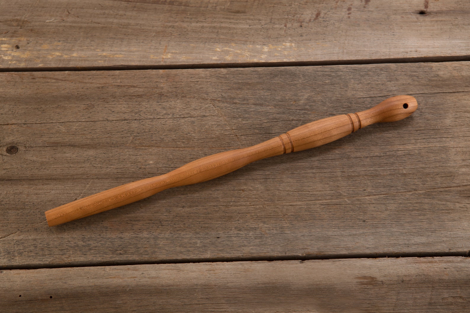 BLACK CHERRY WOOD Spurtle - Black Cherry Stirring Stick - Wood Kitchen ...