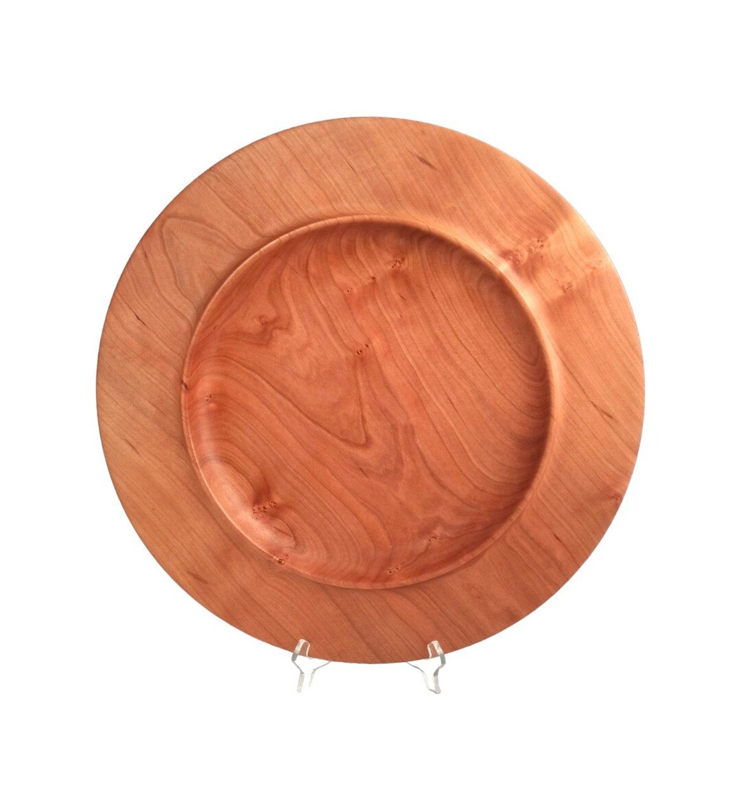 EXTRA LARGE 18.75 Black Cherry Wood Platter Wood Plate Wood Turned ...