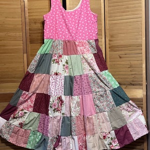 Dragonfly Classic Hippie Jumper Dress Patchwork Festival - Etsy
