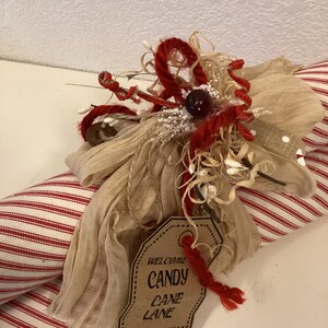 Large Country Candy Cane Stack, Welcome to Candy Cane Lane, Handmade ...