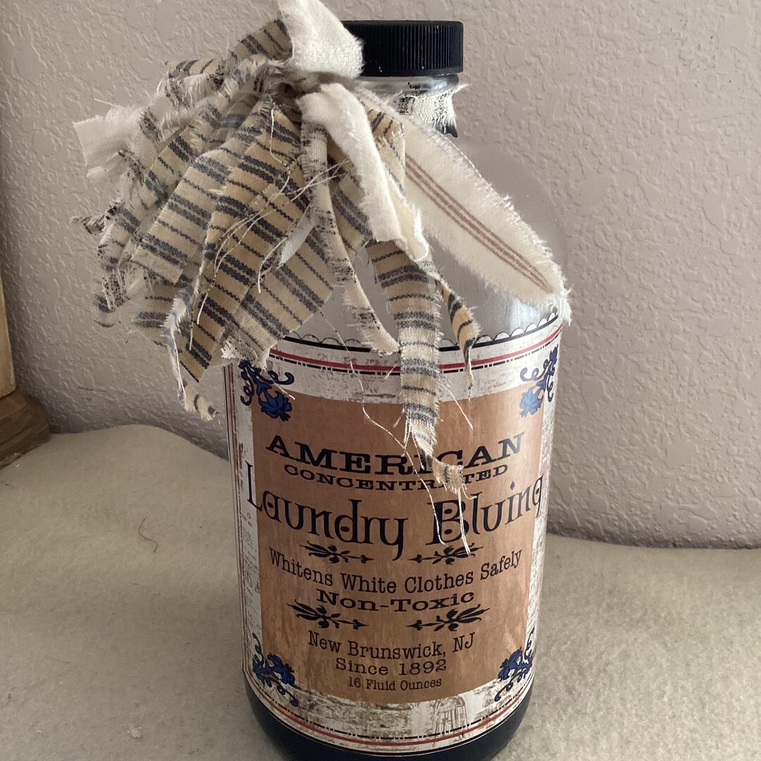 Bluing Bottle, Faux Bluing Bottle, Laundry Bluing Decor - Etsy