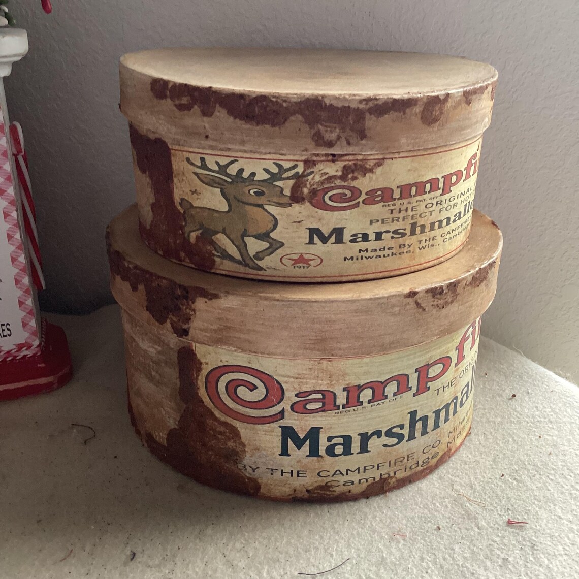 Stacking Marshmallow Boxes: Retro Campfire Marshmallow Two Sided ...