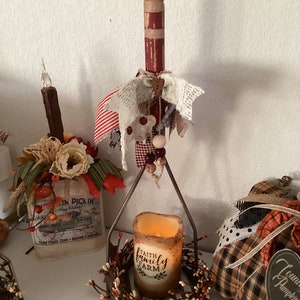 Large Potato Masher Piller Candle Holder, Faith Family Farm Masher ...