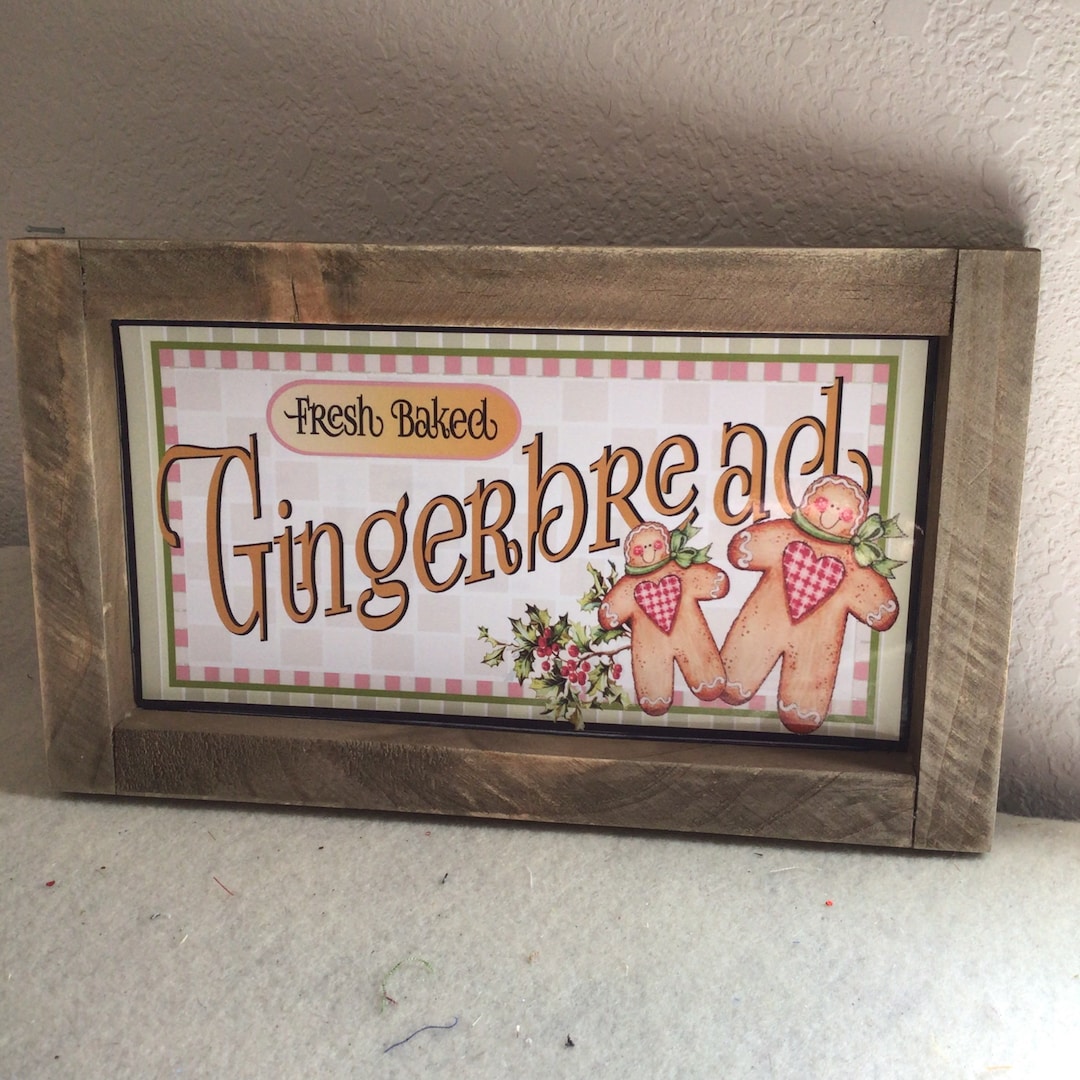 Gingerbread Country Sign, Fresh Baked Gingerbread Farmhouse Christmas ...