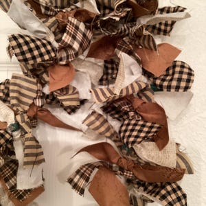 10’ Lighted Garland, Rose Garden Rag Garland, Spring Summer Easter ...