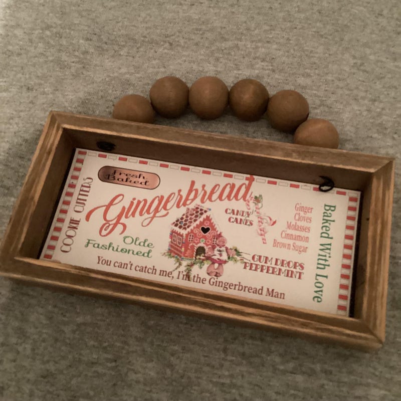 Gingerbread Sign - Etsy