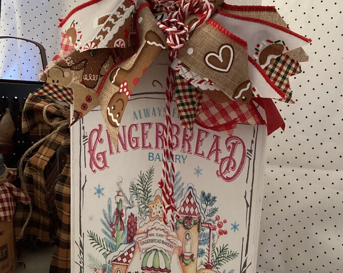 Gingerbread Man Paper Towel Holder Christmas Gingerbread Man Towel ...