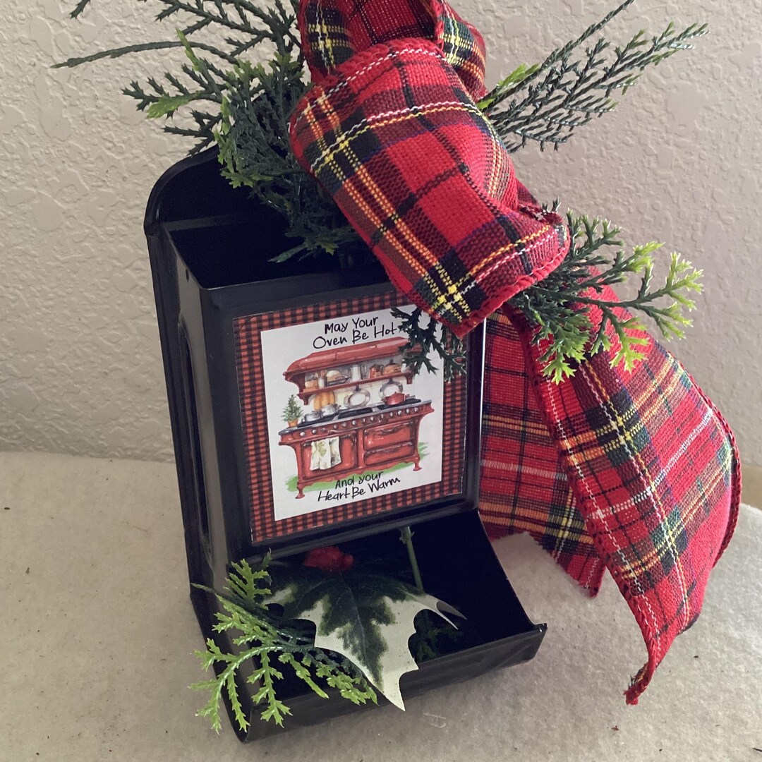 Tin Matchbox Holder, Christmas Matchbox Holder, Vintage Style Matchbox ...