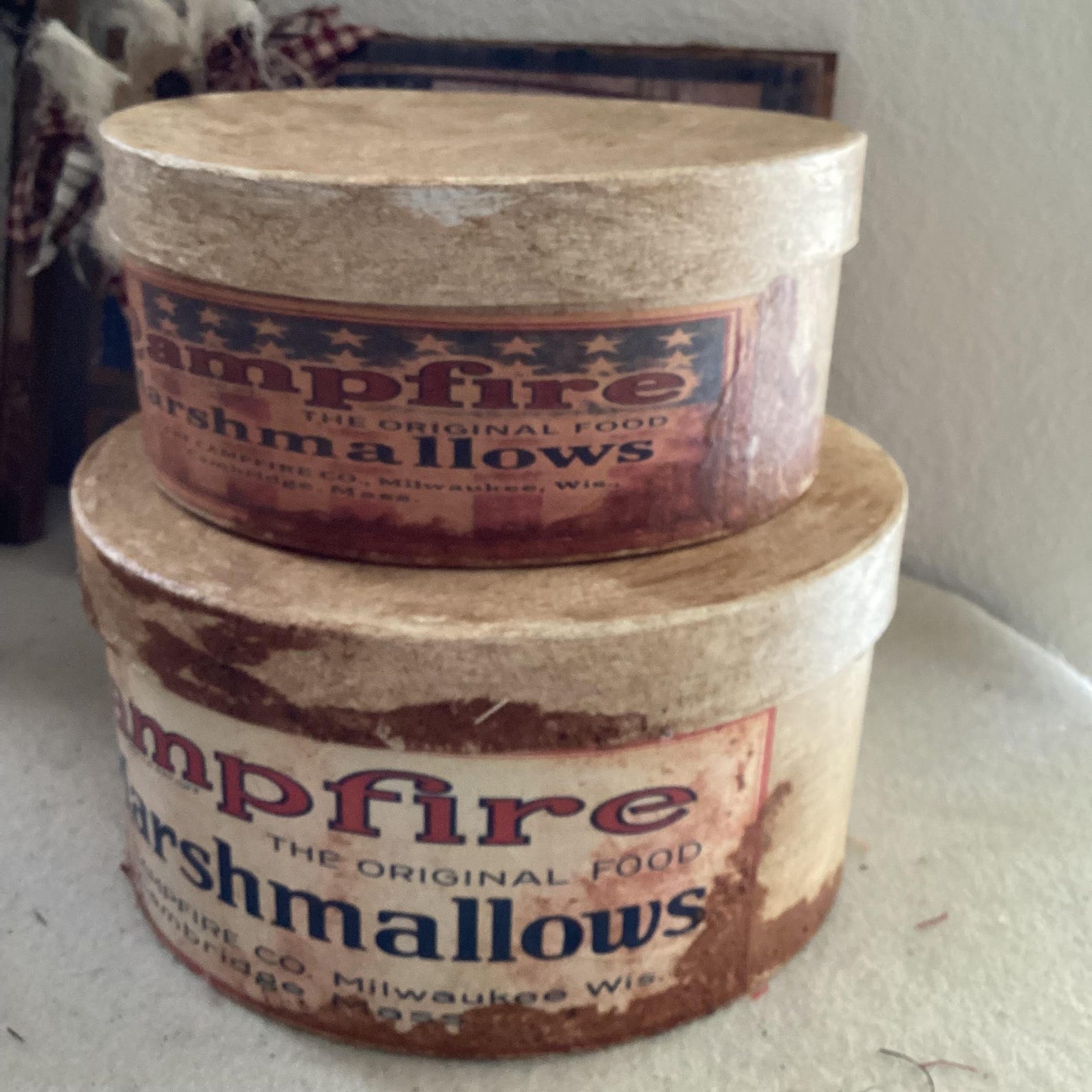 Stacking Marshmallow Boxes: Retro Campfire Marshmallow Two Sided ...