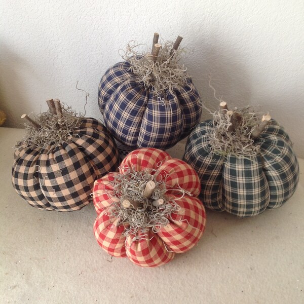Buffalo Check Pumpkin - Etsy