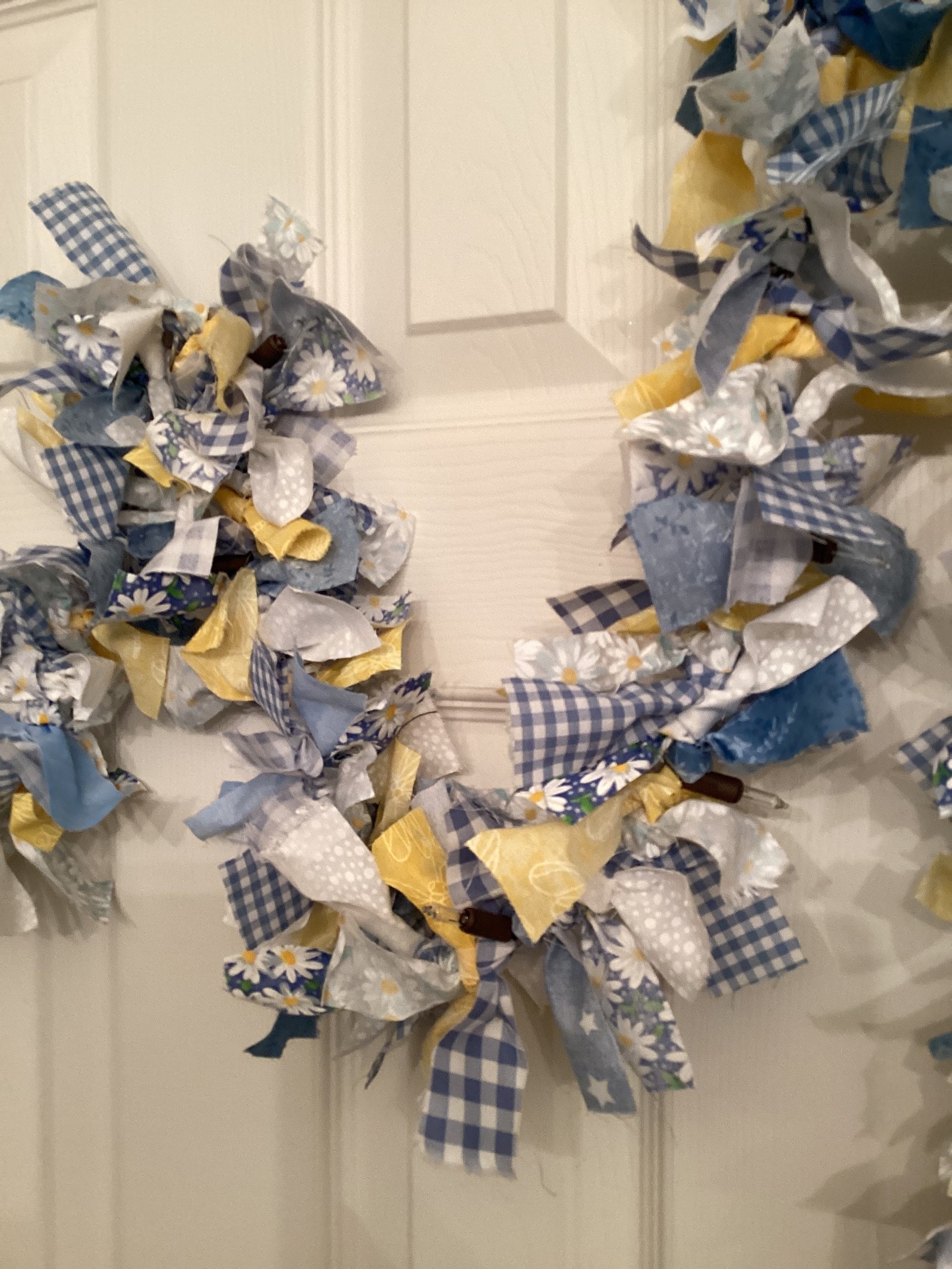 Lighted Spring /pink Daisy/ Easter 11 Rag Lighted Fabric - Etsy