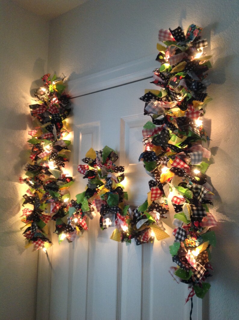 Rag Mary Engelbreit Style Lighted Garland 50 Lights 12 Rag - Etsy