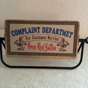 Complaint Department Mouse Trap Sign: Funny Office Decor - Etsy