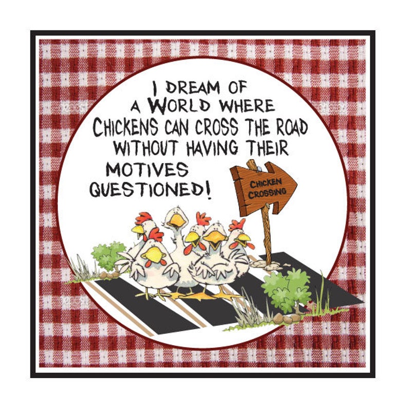 Funny Chicken Sign - Etsy