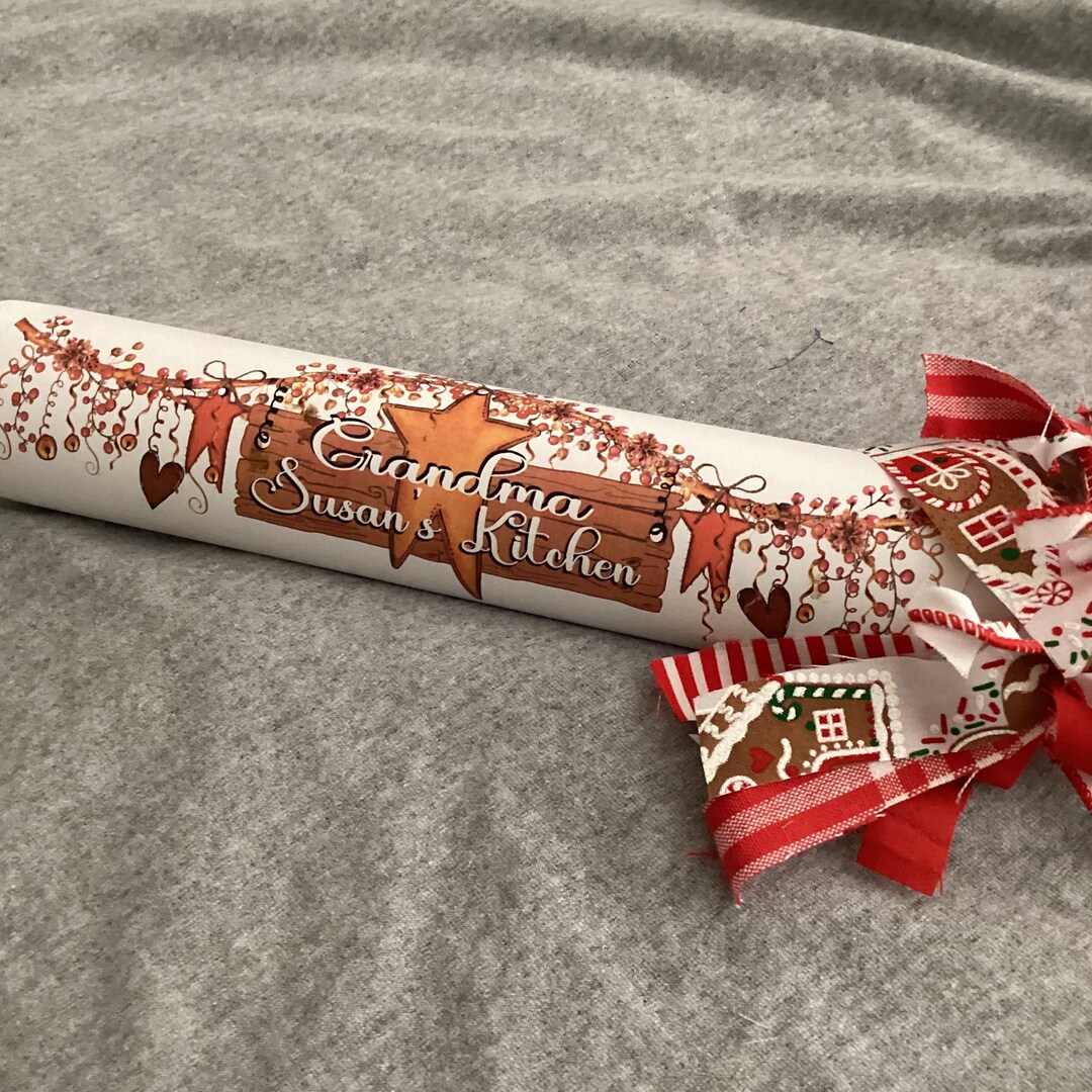 Rolling Pin: Personalized Christmas Gingerbread Rolling Pin - Etsy
