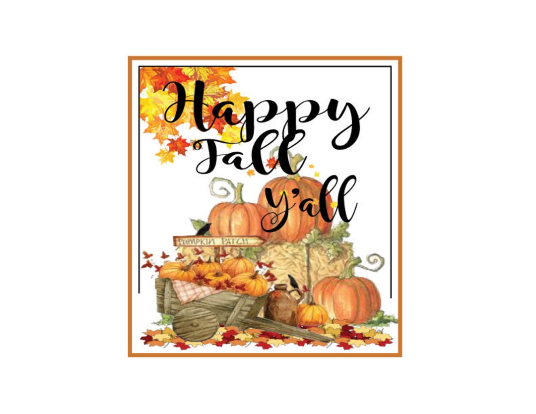 Fall Signs Happy Fall Y'all Sign Harvest Signs Crow - Etsy