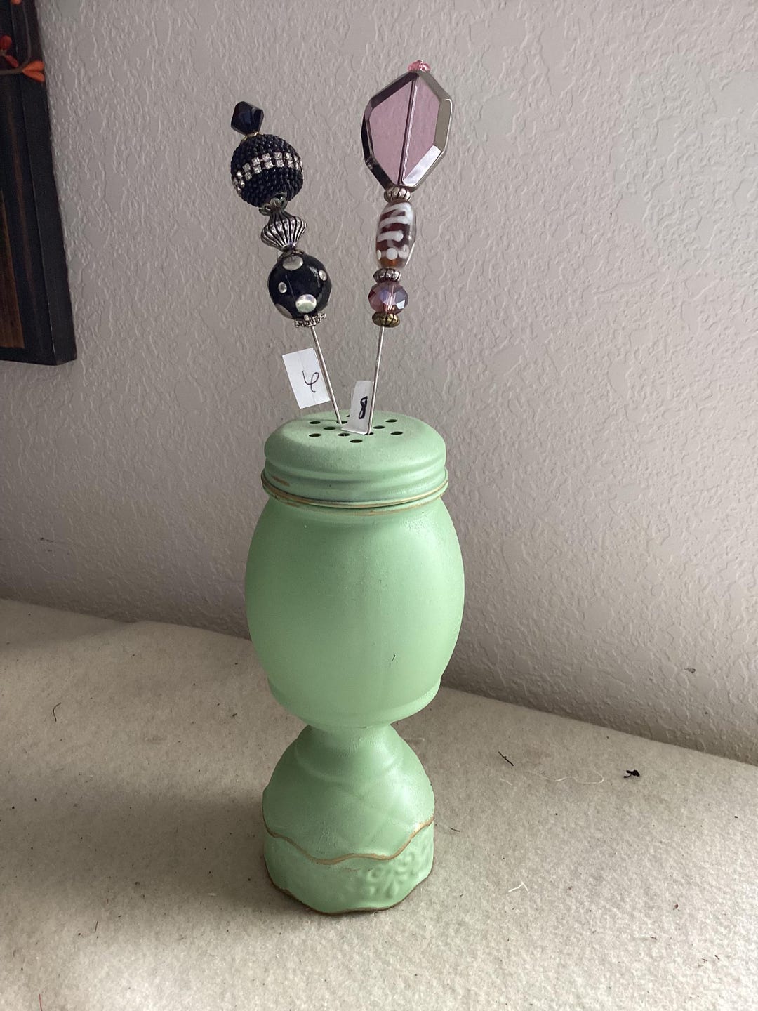 Hat Pin Holder, Stick Pin Holder, Handmade Vintage Look Hat Pin Holder ...