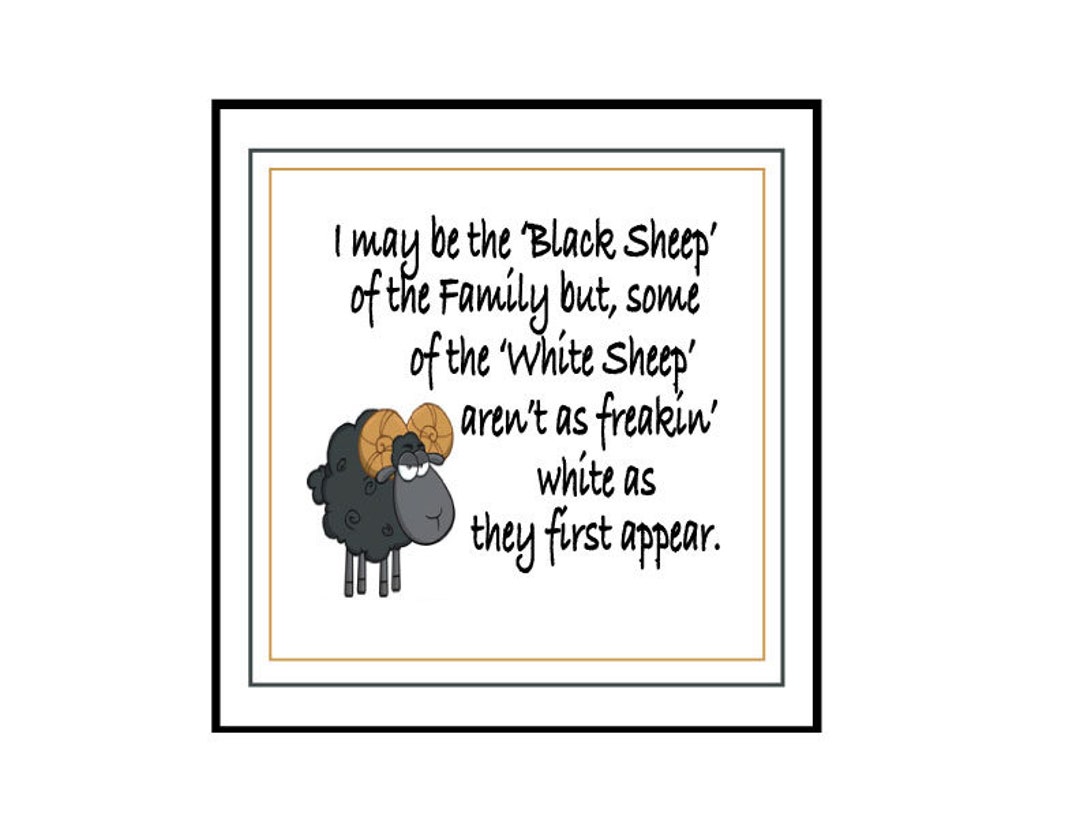 Black Sheep Sign, Family Black Sheep Sign, Funny Family Sign, Country ...