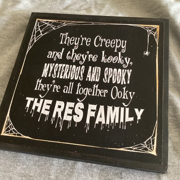 Addams Family Signs - Etsy