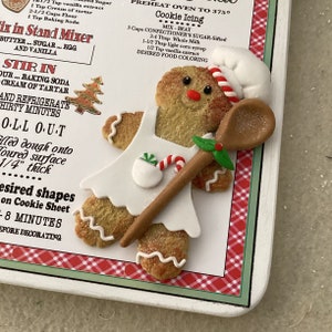 Christmas Mrs Claus Handmade Sugar Cookie Recipe Sign, Heavy Wood ...