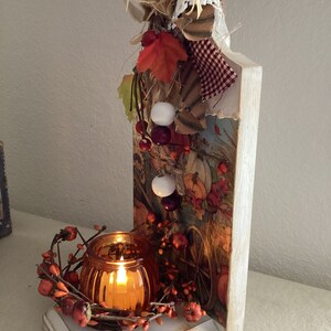 Moving Sale Harvest Wall Fall Handmade Sconce, Pumpkin Harvest Pumpkin ...