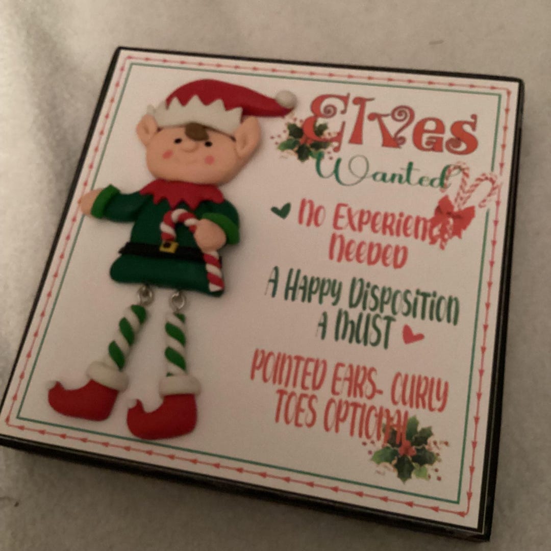 Elves Wanted Sign, Christmas Sign, Elf Sign - Etsy