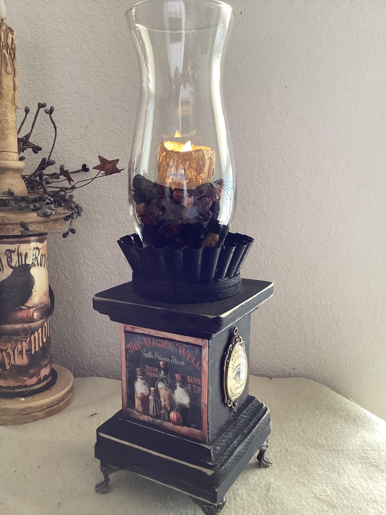Block Candle Lantern: Gingerbread Christmas Wood Holiday Decor - Etsy