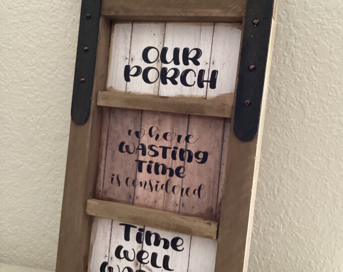 Barn Door Look Sign, Small Porch Barn Door Sign, Handmade Barn Door ...