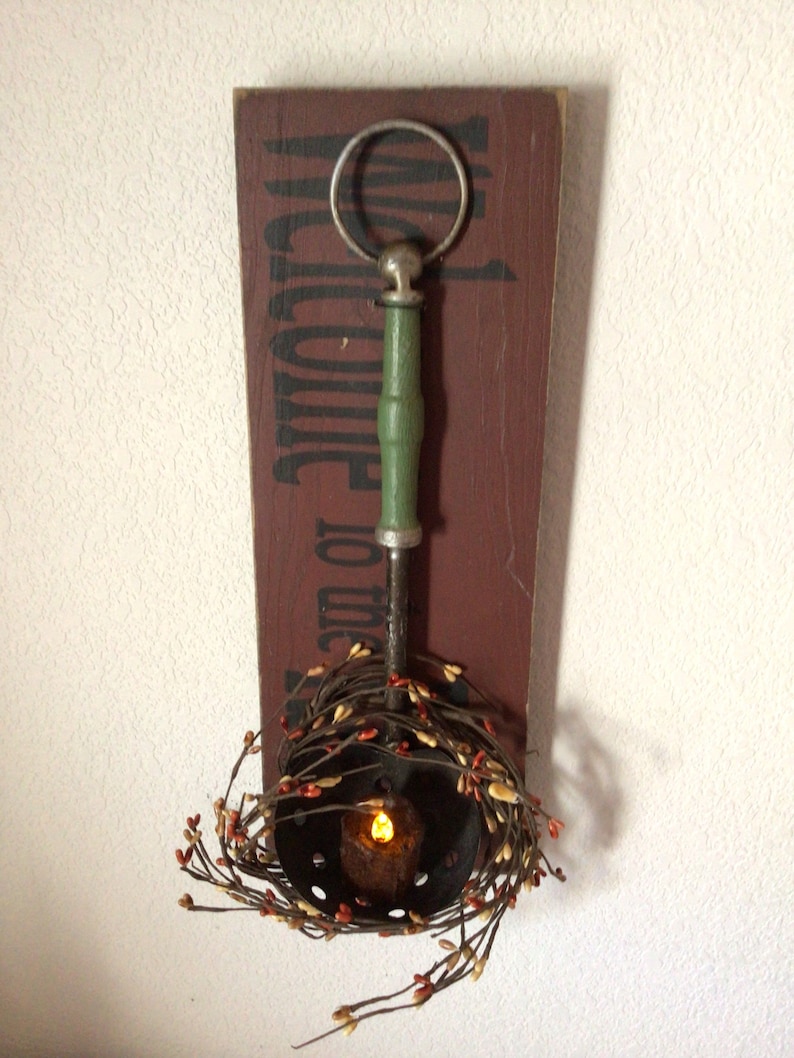 Large Potato Masher Piller Candle Holder Live Simply Kitchen - Etsy
