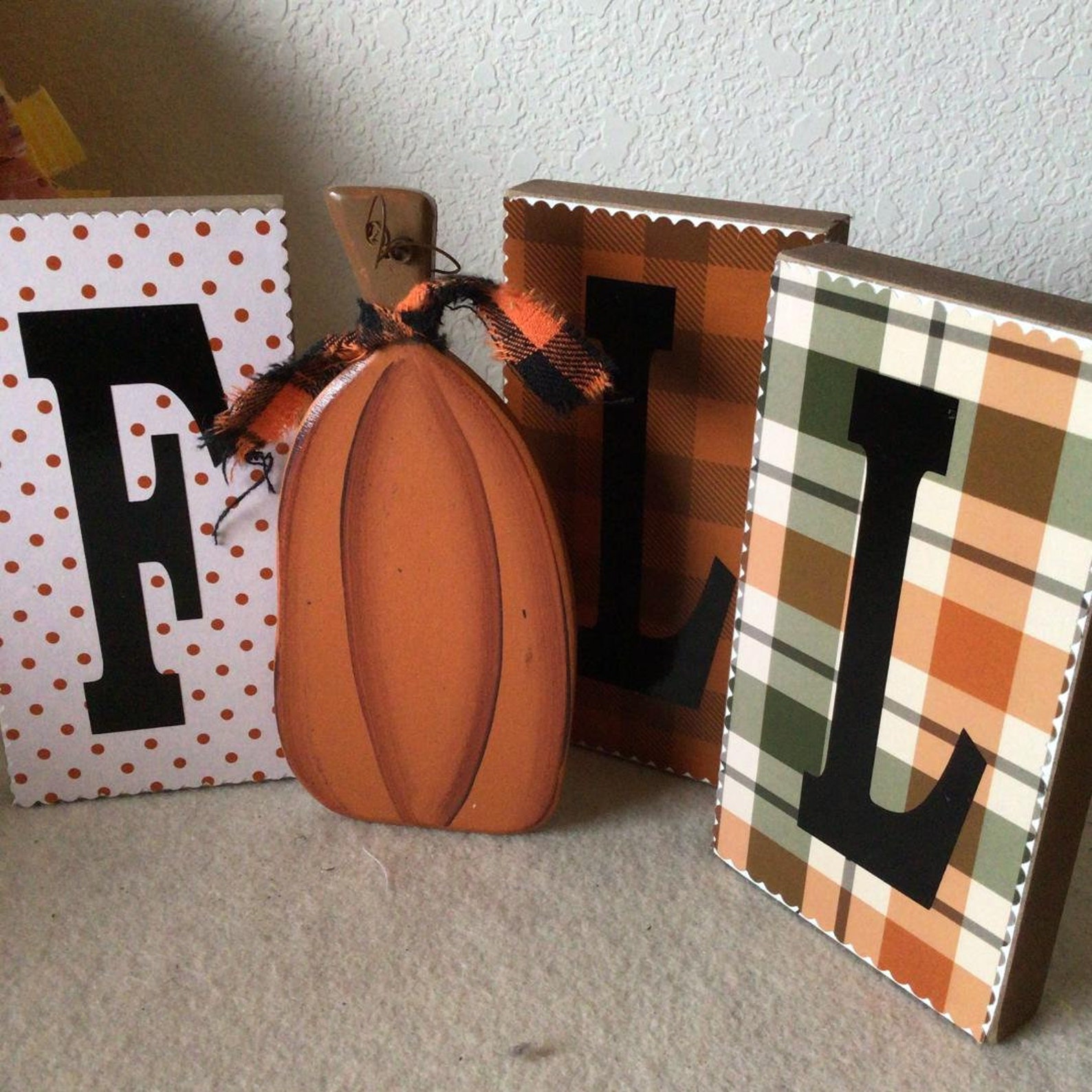 FALL Blocks Fall and Pumpkin Blocks Fall Decor Thanksgiving | Etsy