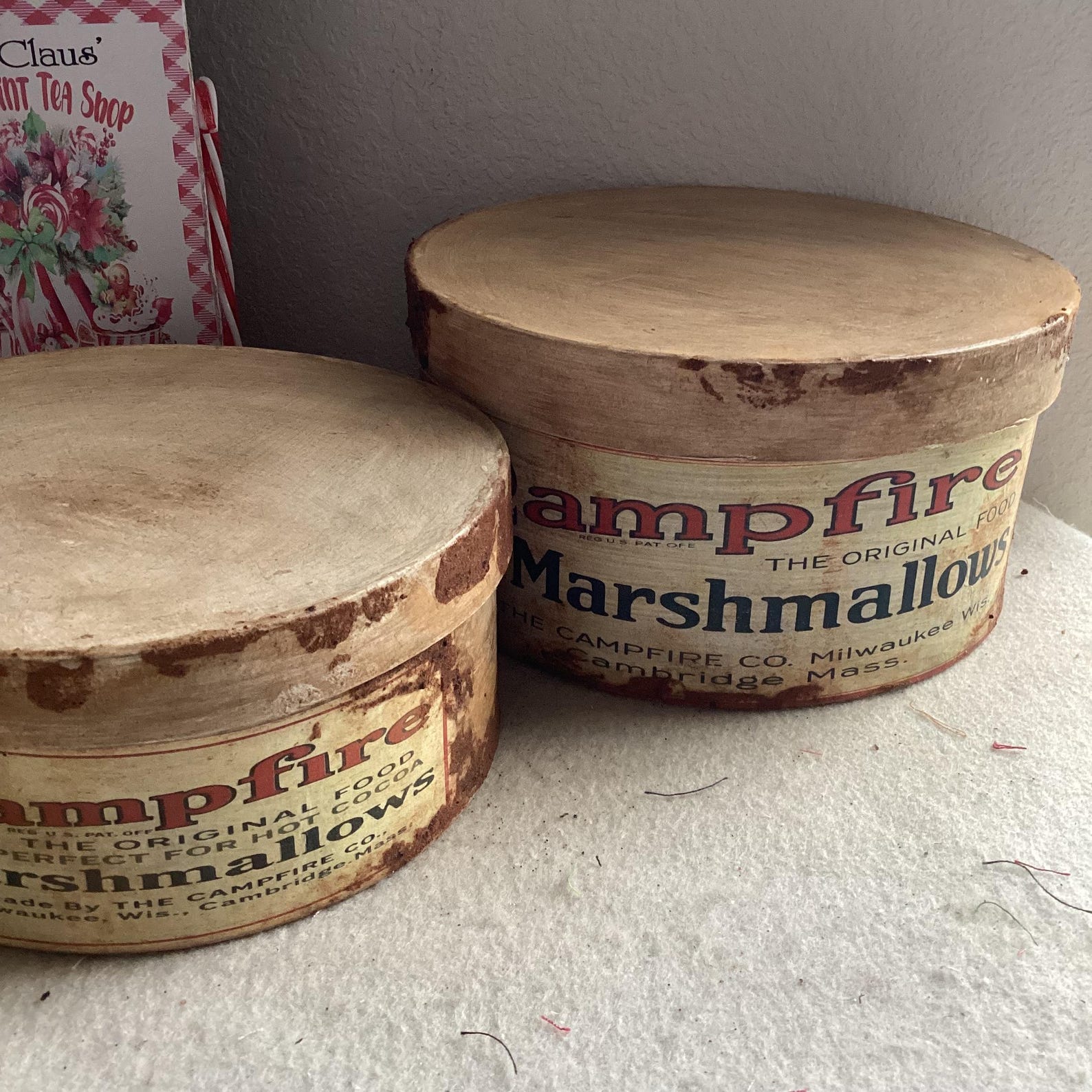 Stacking Marshmallow Boxes: Retro Campfire Marshmallow Two Sided ...