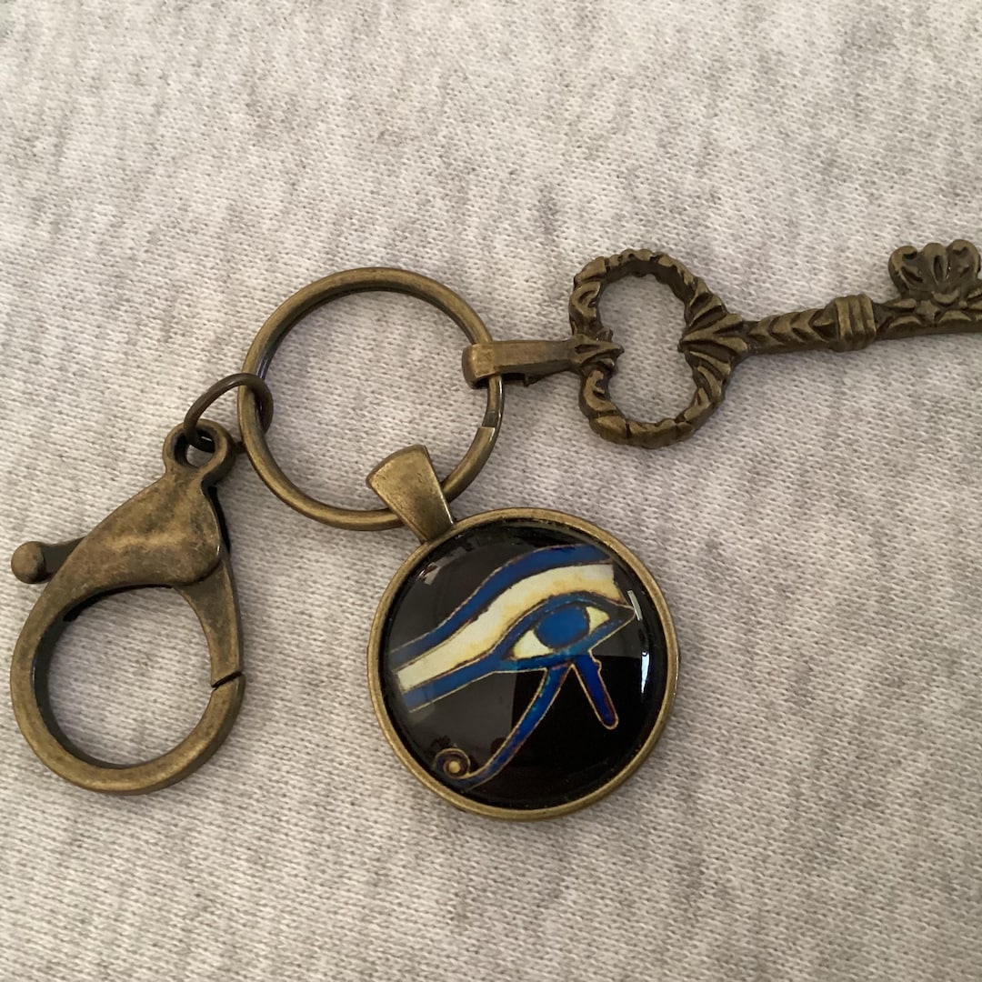 Closeout! Keychain, Eye of Horus Bronze Keychain, Halloween Keychain ...
