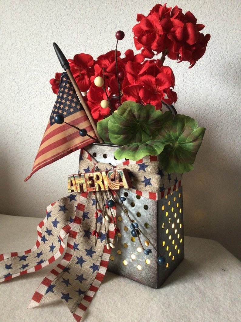 Americana Bell Memorial Day Bell Decor 4th July Bell Sign | Etsy