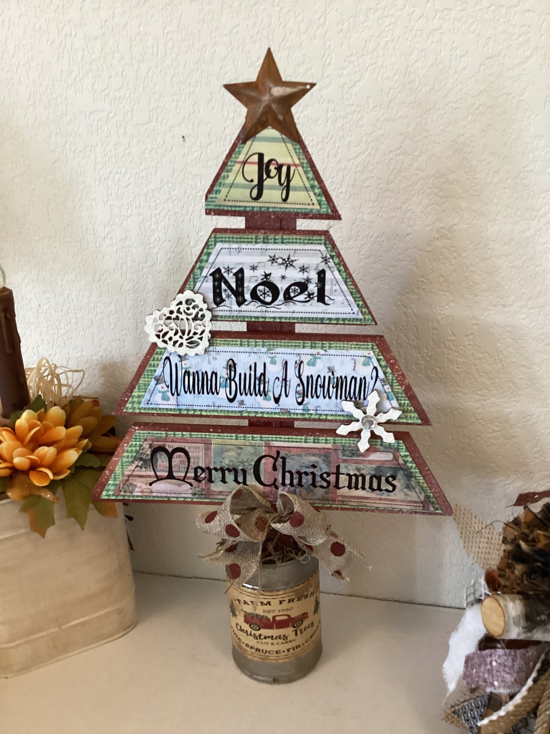 Wood Slat Christmas Tree, Wooden Christmas Tree - Etsy