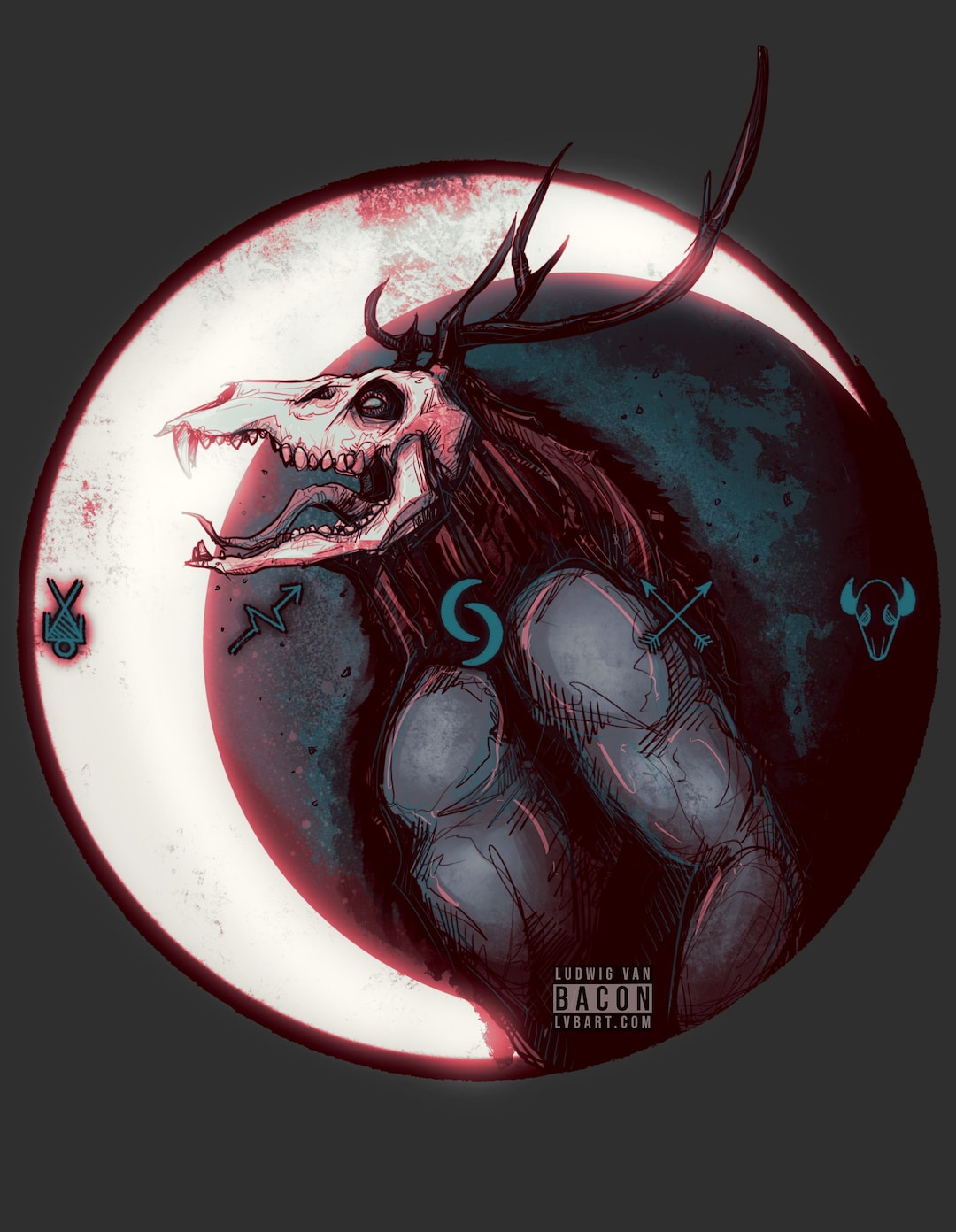 The Wendigo Fine Art Print Poster Home Decor Wall Art Digital - Etsy