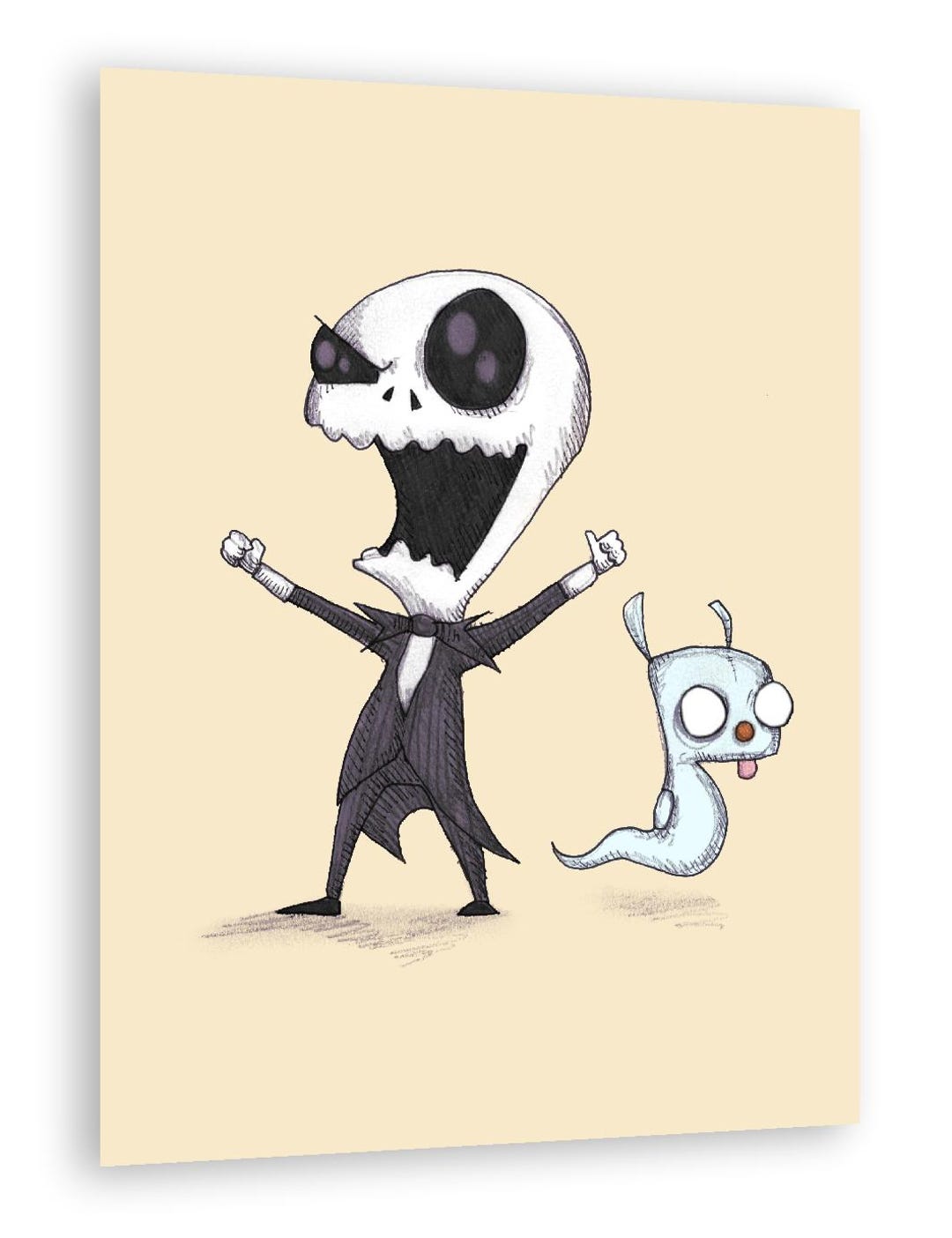 Halloween Alien Fine Art Print Poster - Etsy