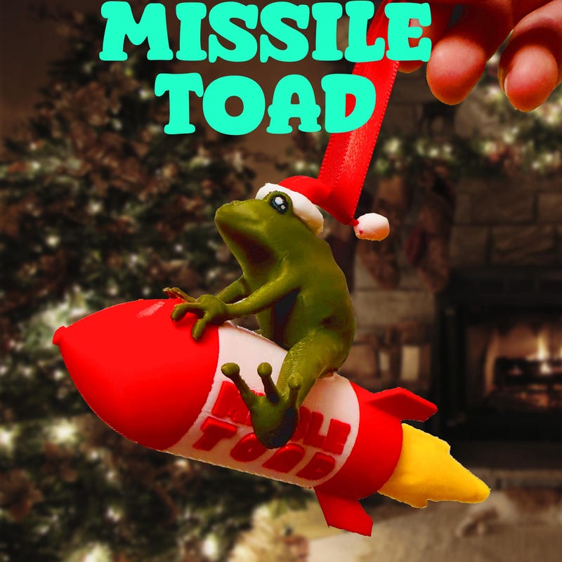 Toad Santa - Etsy